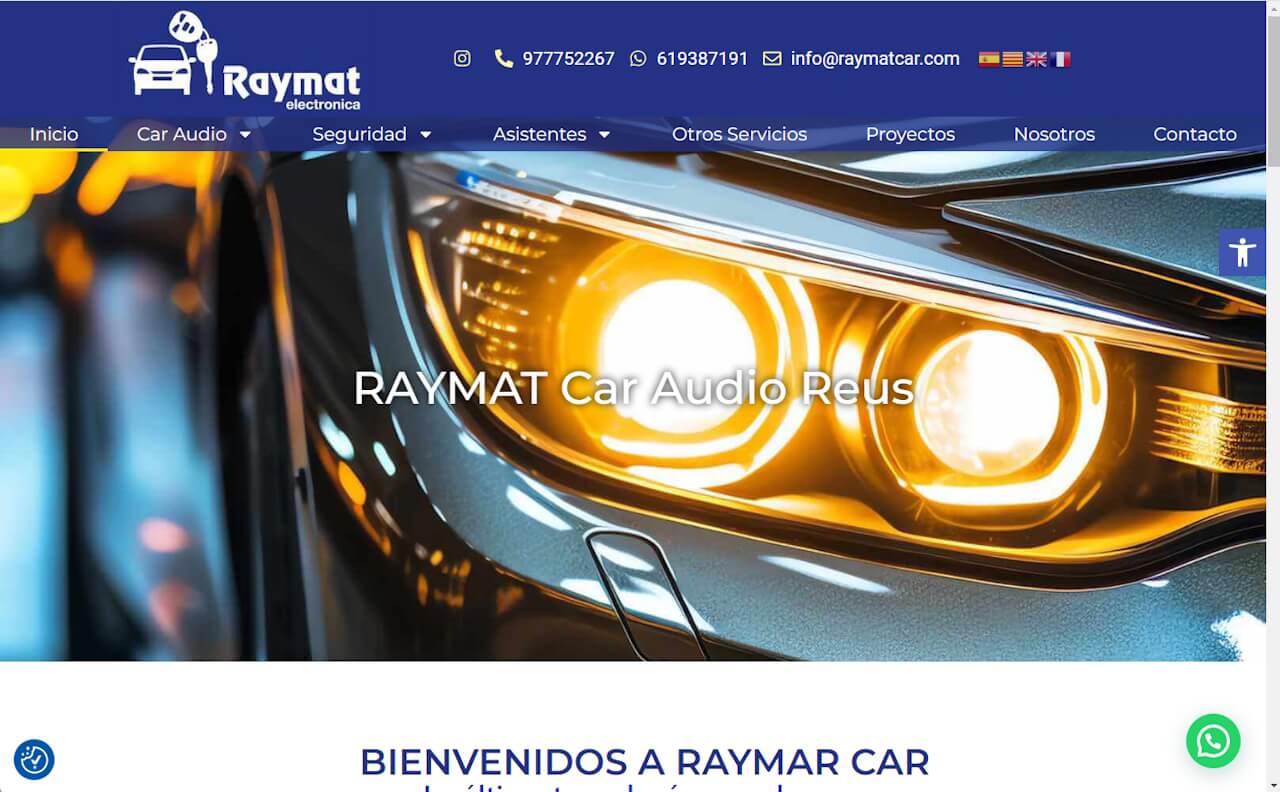 Diseño web Raymat Car en Reus y Tarragona | PCHOUSE